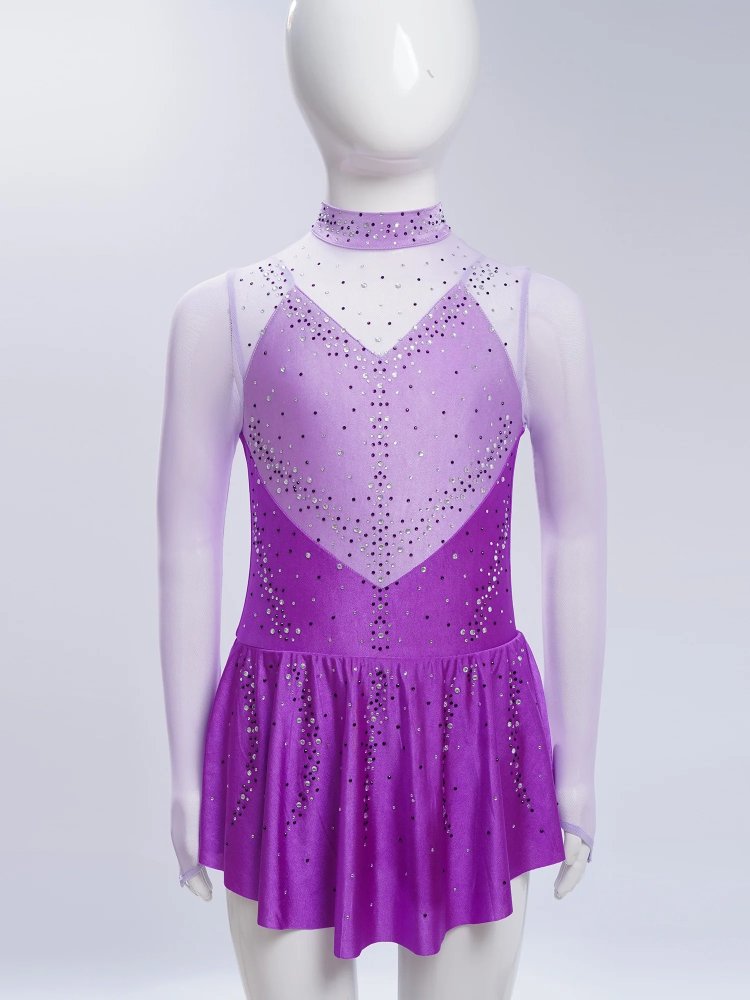 Prunkvolles Wettkampfkleid für Eiskunstlauf | Zendaya - Farbe: Blau ...