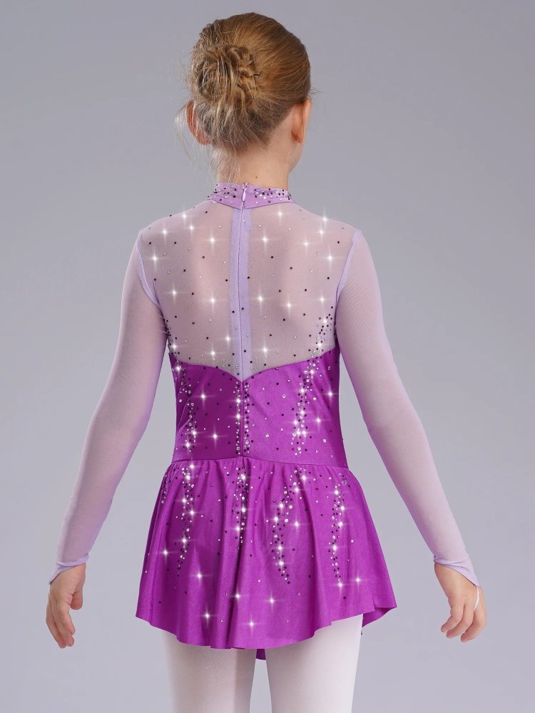 Prunkvolles Wettkampfkleid für Eiskunstlauf | Zendaya - Farbe: Blau ...